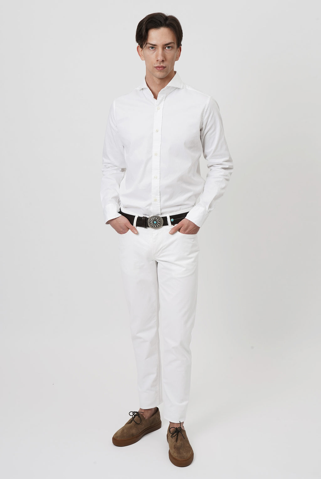 Re-Hash Slim Fit White Jeans – Modesto Bertotto